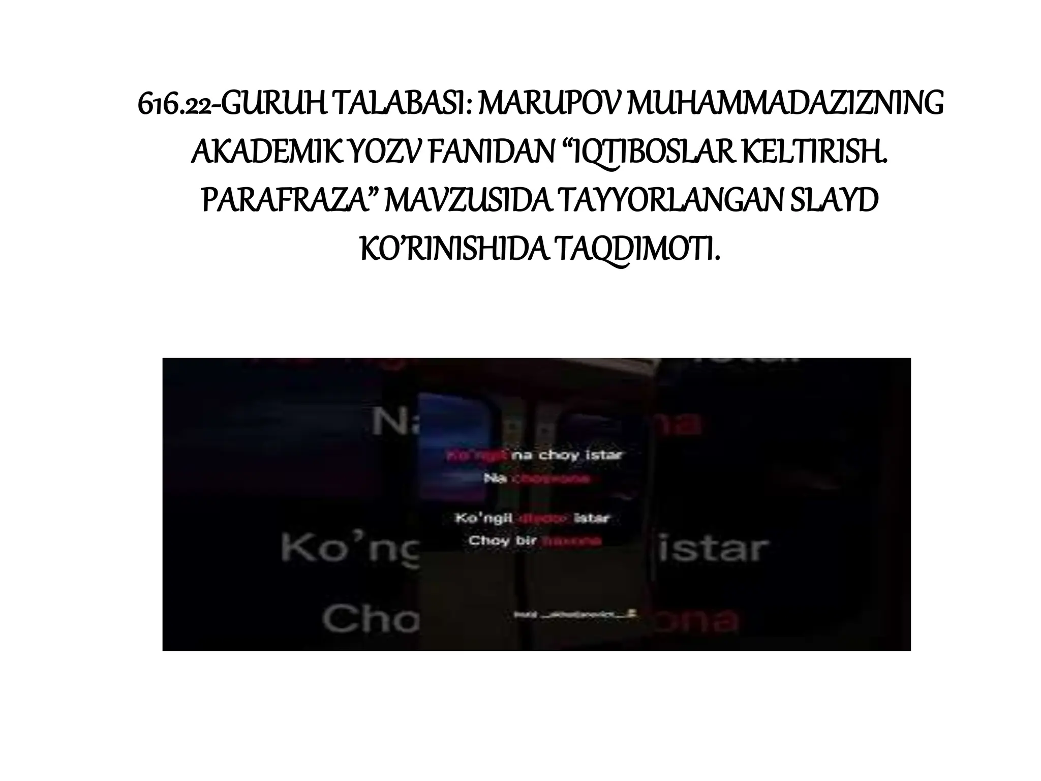 Parafraza bo'yicha power pointda ishlangan Iqtiboslar | PPTX