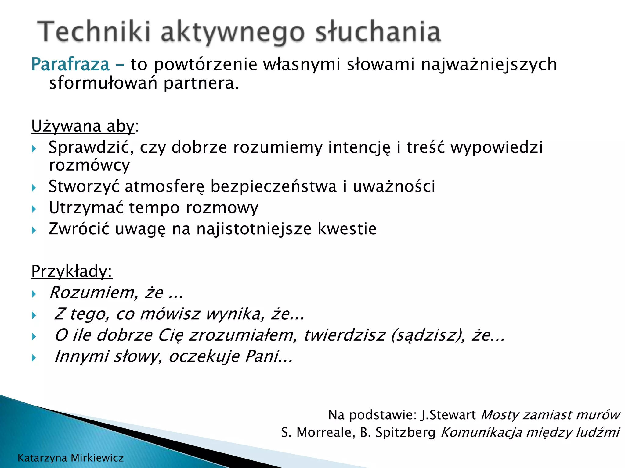 Parafraza - Katarzyna Mirkiewicz | PPTX