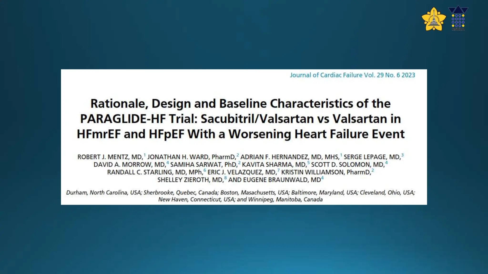 paraglide hf with reduce ejection fraction | PPTX