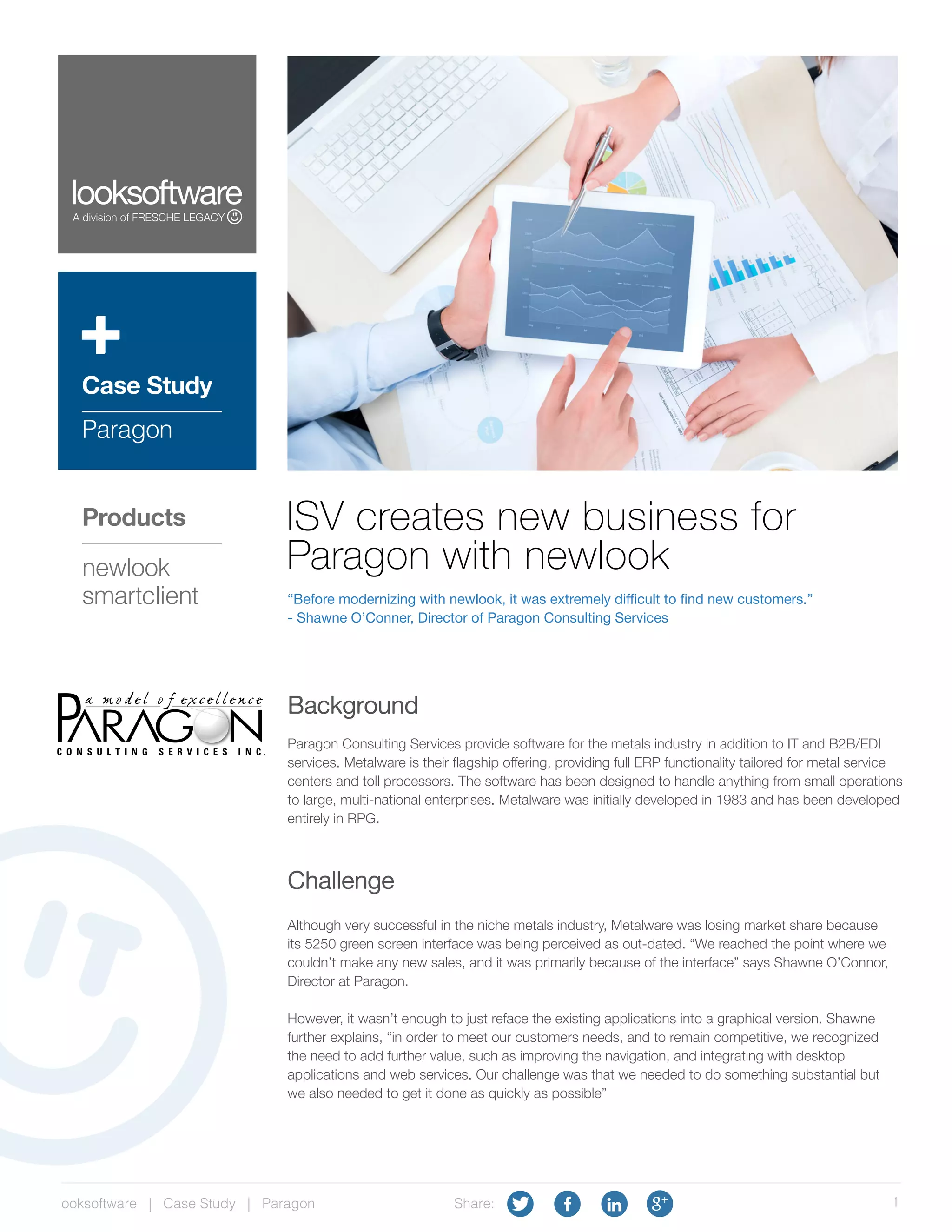 looksoftware Case Study: Paragon | PDF