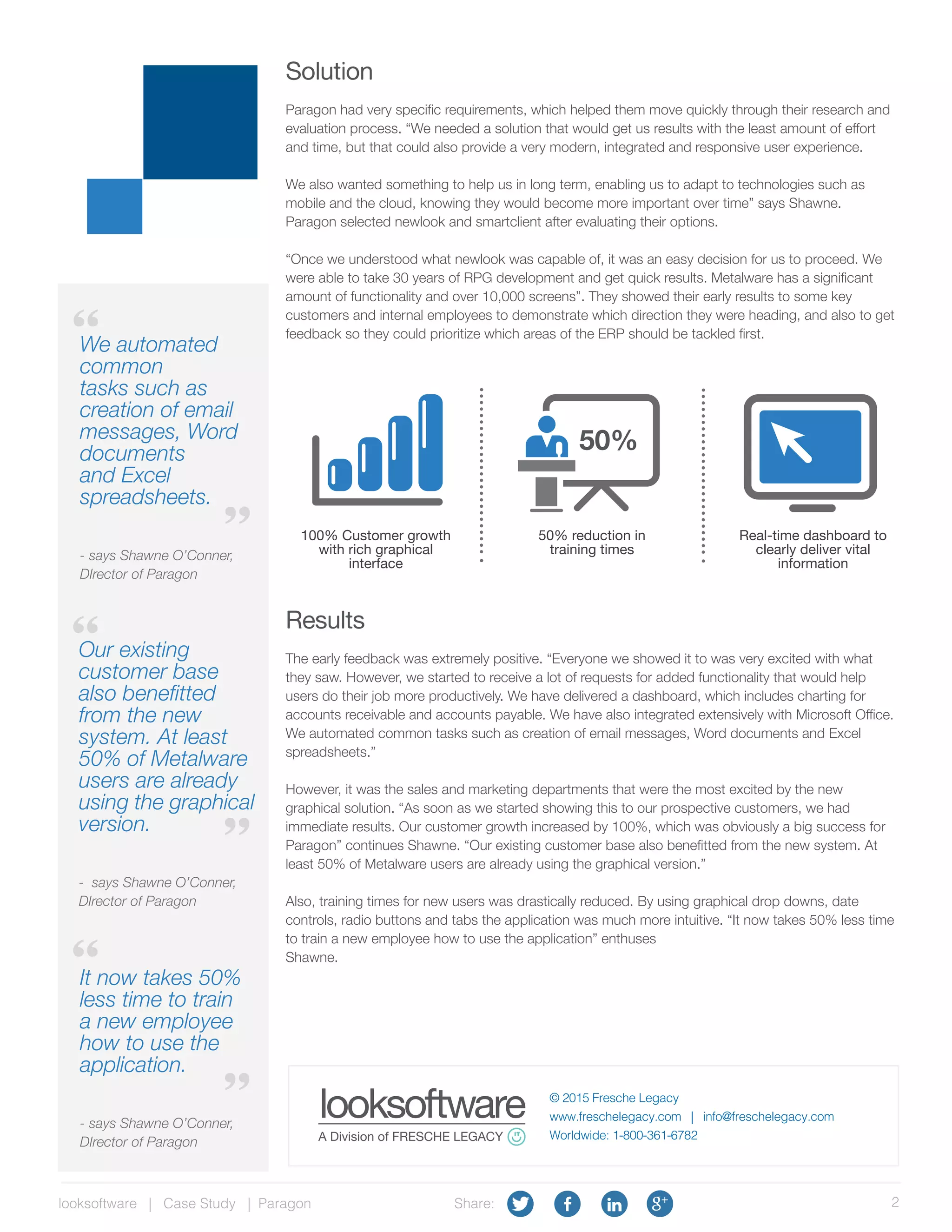looksoftware Case Study: Paragon | PDF