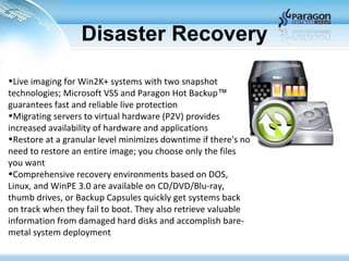 Partition Manager 11 - Paragon Software | PPT