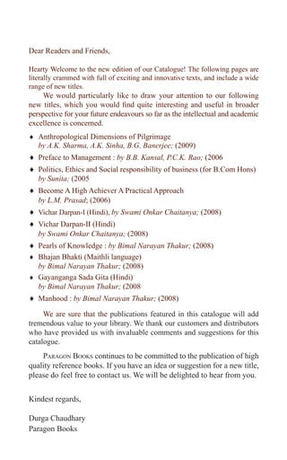 Paragon books catalogue | PDF