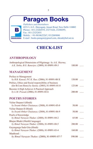 Paragon books catalogue | PDF