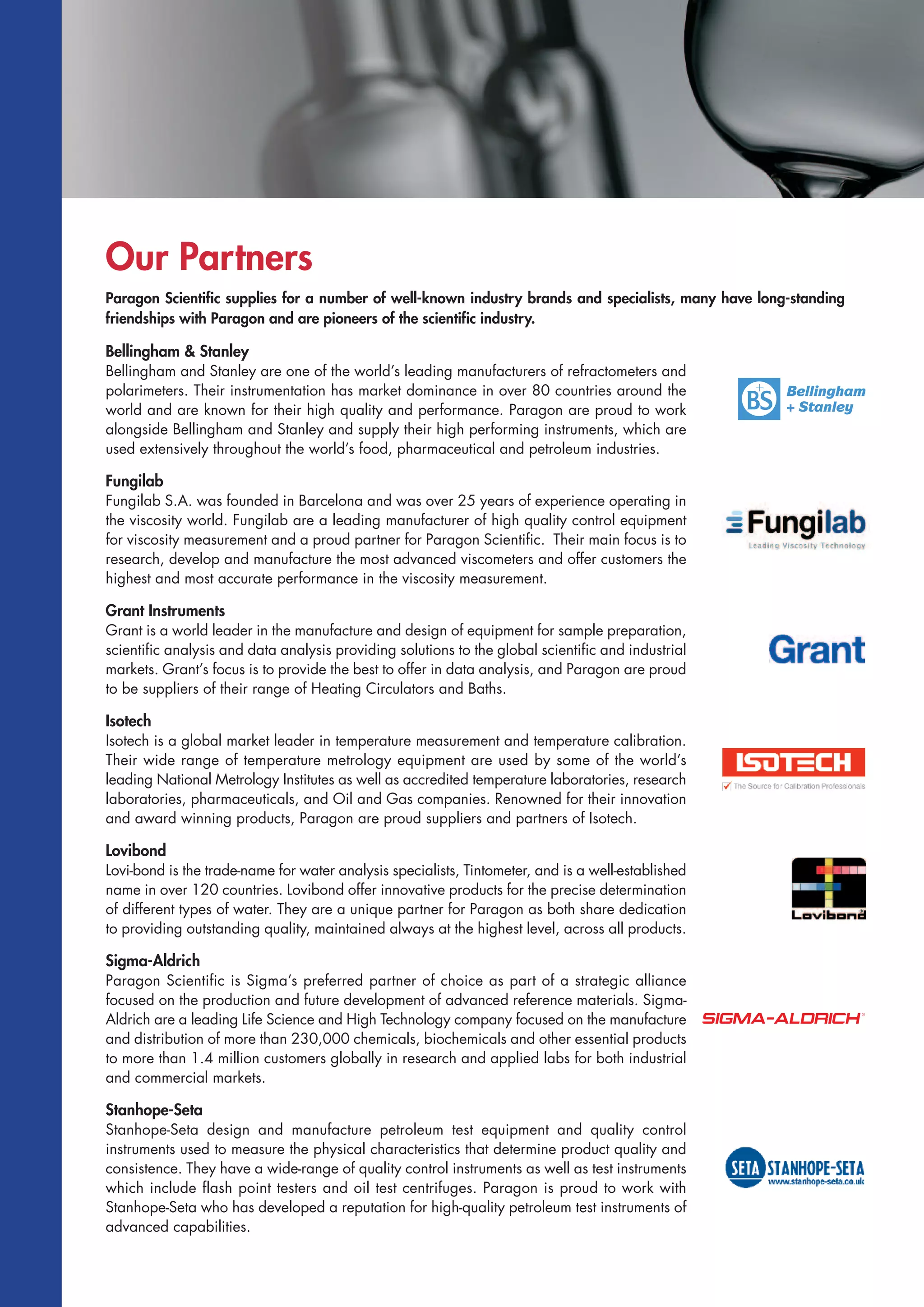 Paragon Scientific: Callibration Standards & Certified Reference ...