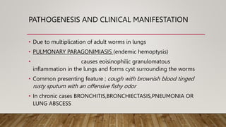 paragonimiasis.ppt.pptx paragonimiasis inf | PPTX