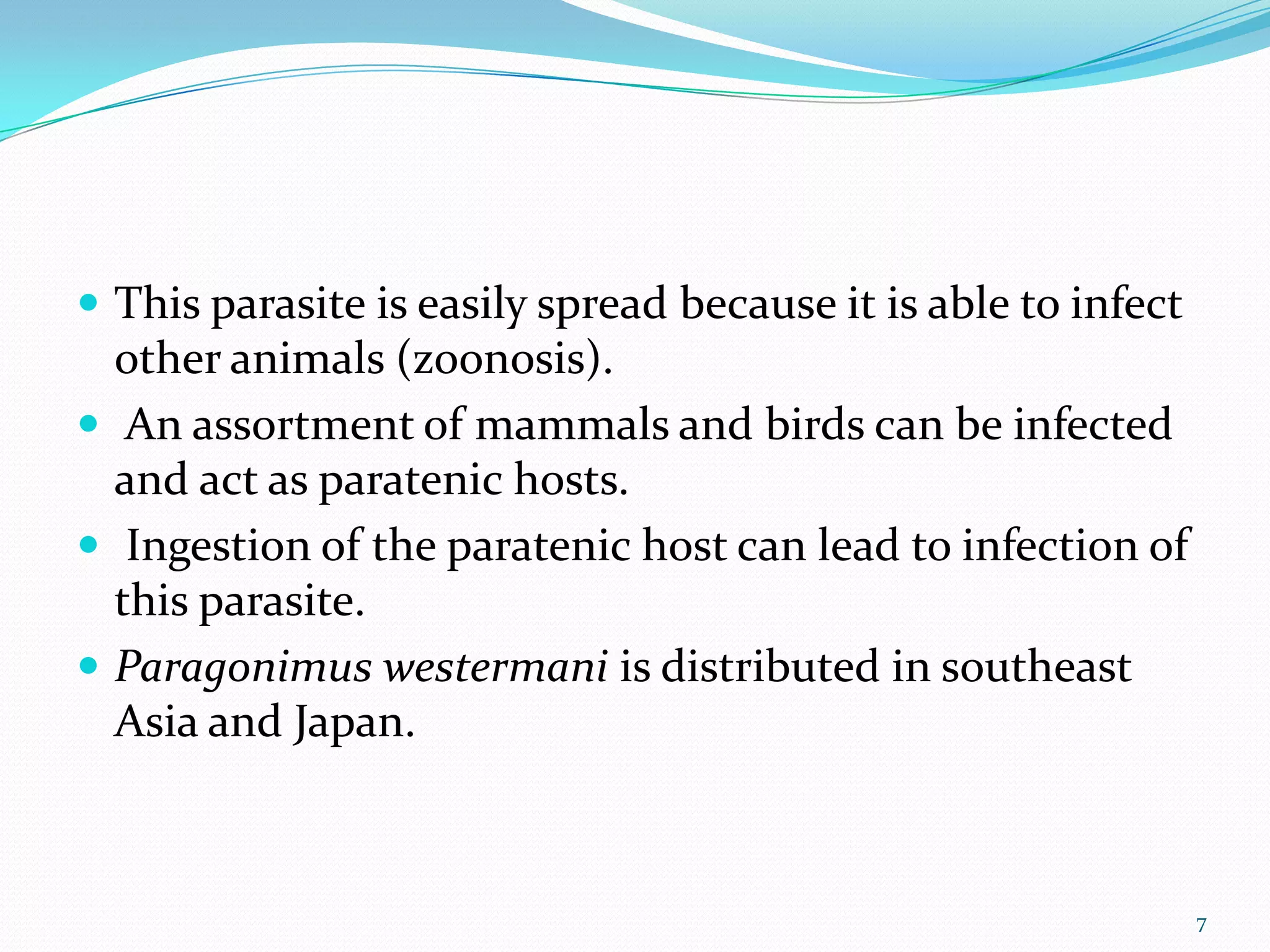 Paragonimiasis (lung fluke disease) | PPTX