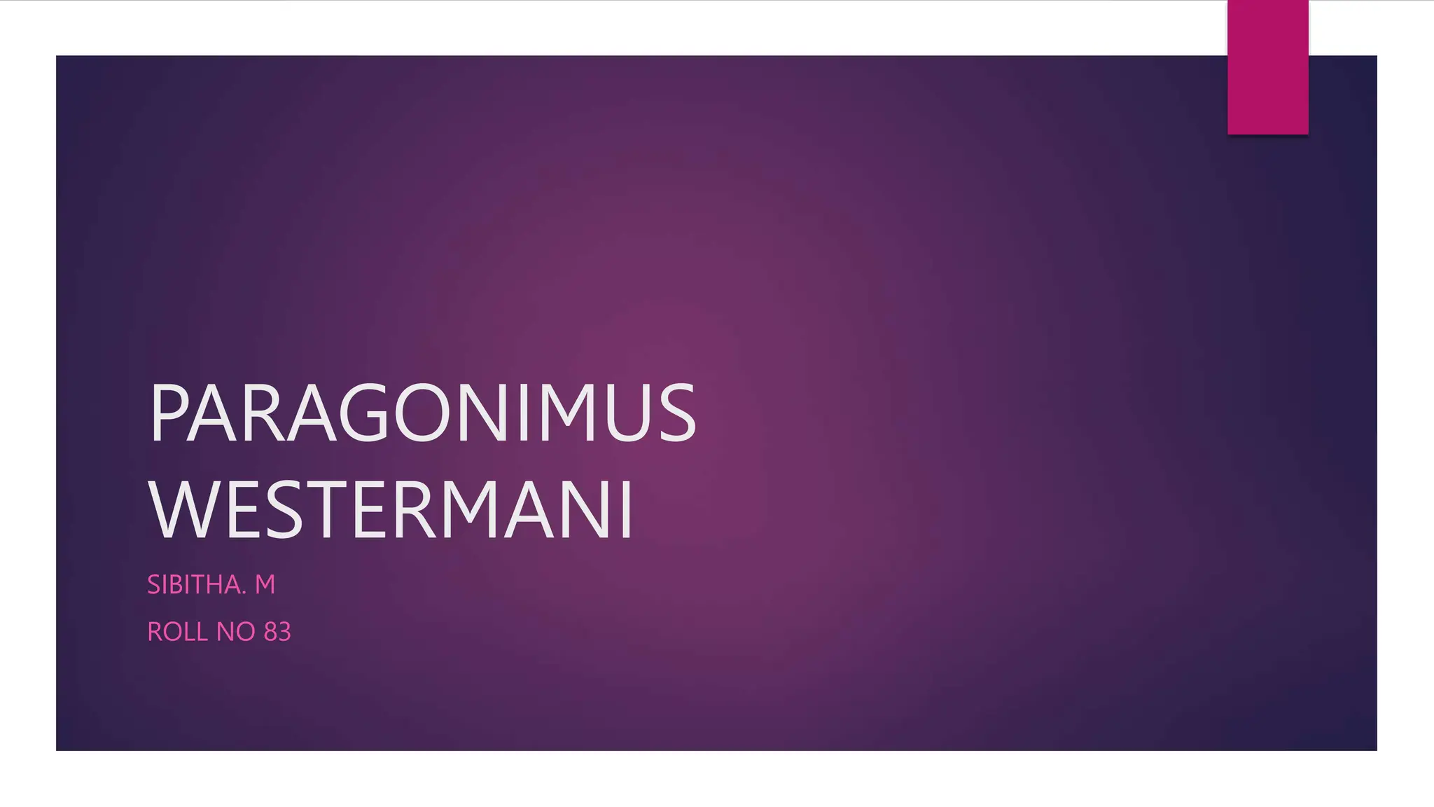 Paragonimus westermani is a parasitic lung fluke primarily found in ...