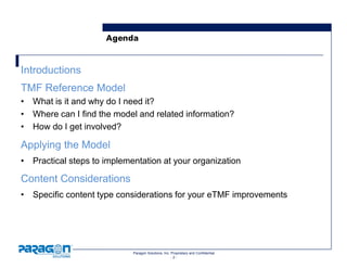 Practical Application of the TMF Reference Model Webinar | PDF