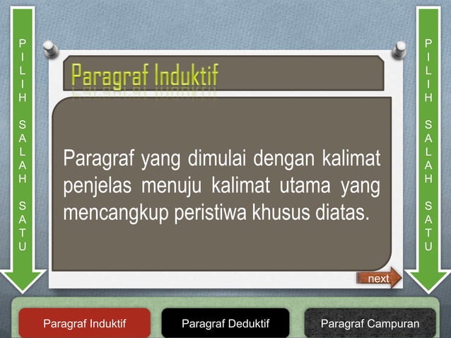 Paragraf deduktif dan induktif | PPTX