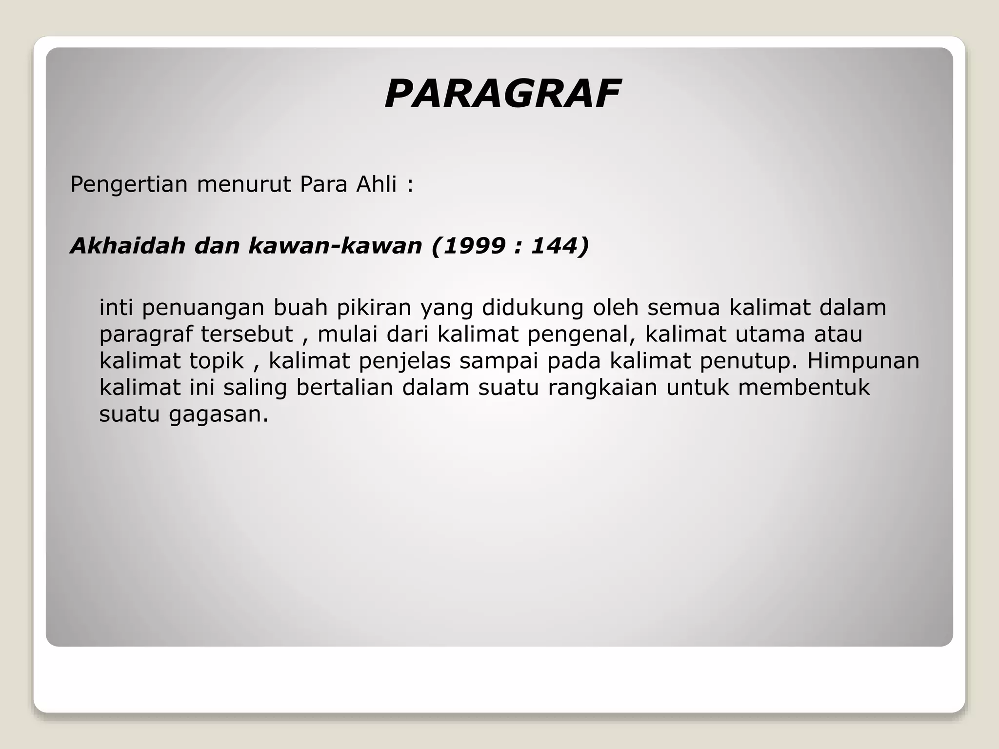 Bahasa Indonesia Paragraf Narasi | PPTX