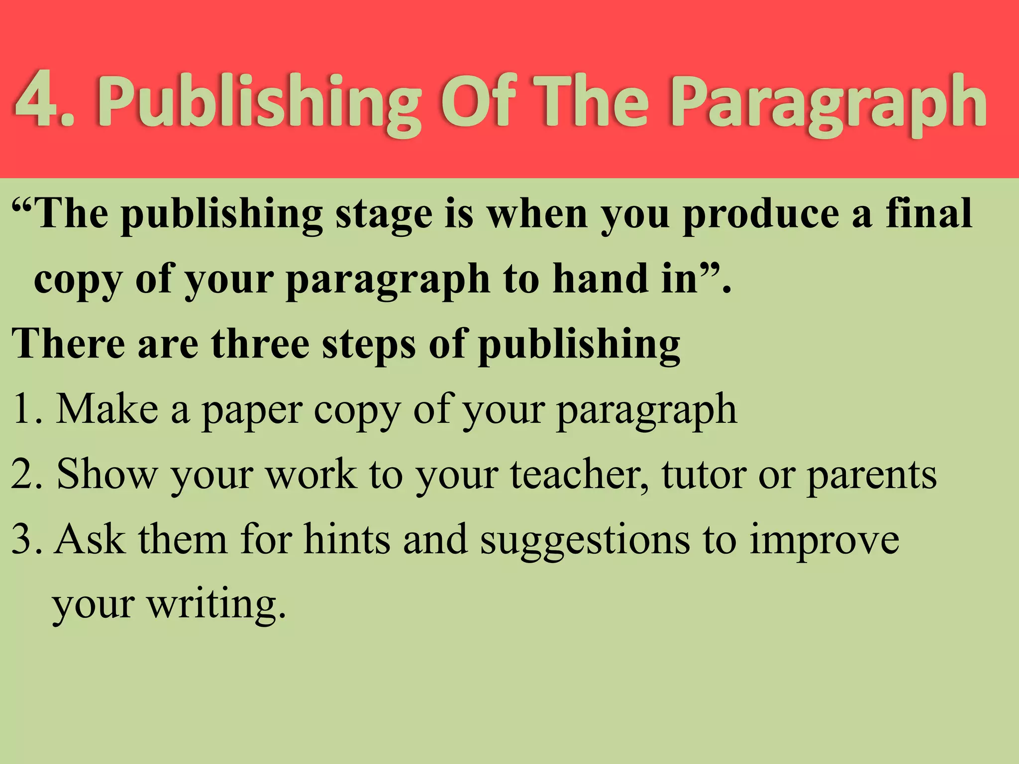 Paragragh writing | PDF
