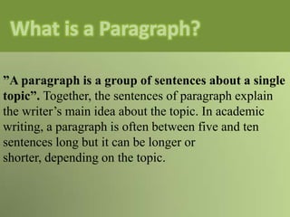 Paragragh writing | PDF