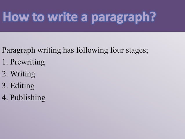 Paragragh writing | PPT