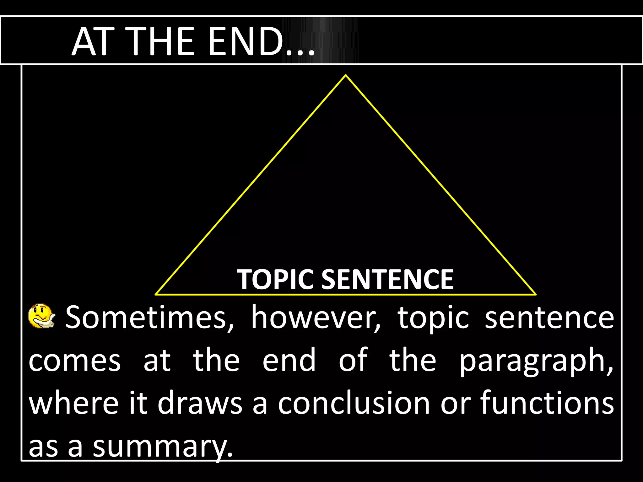 The Paragraph and Topic Sentence | PPTX