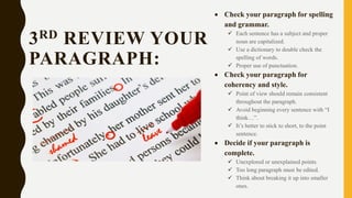 Paragraph Writing | PPTX