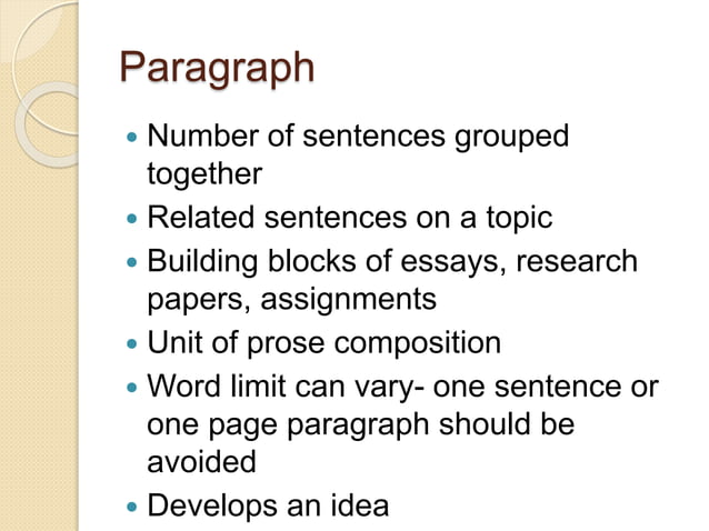 Paragraph | PPT