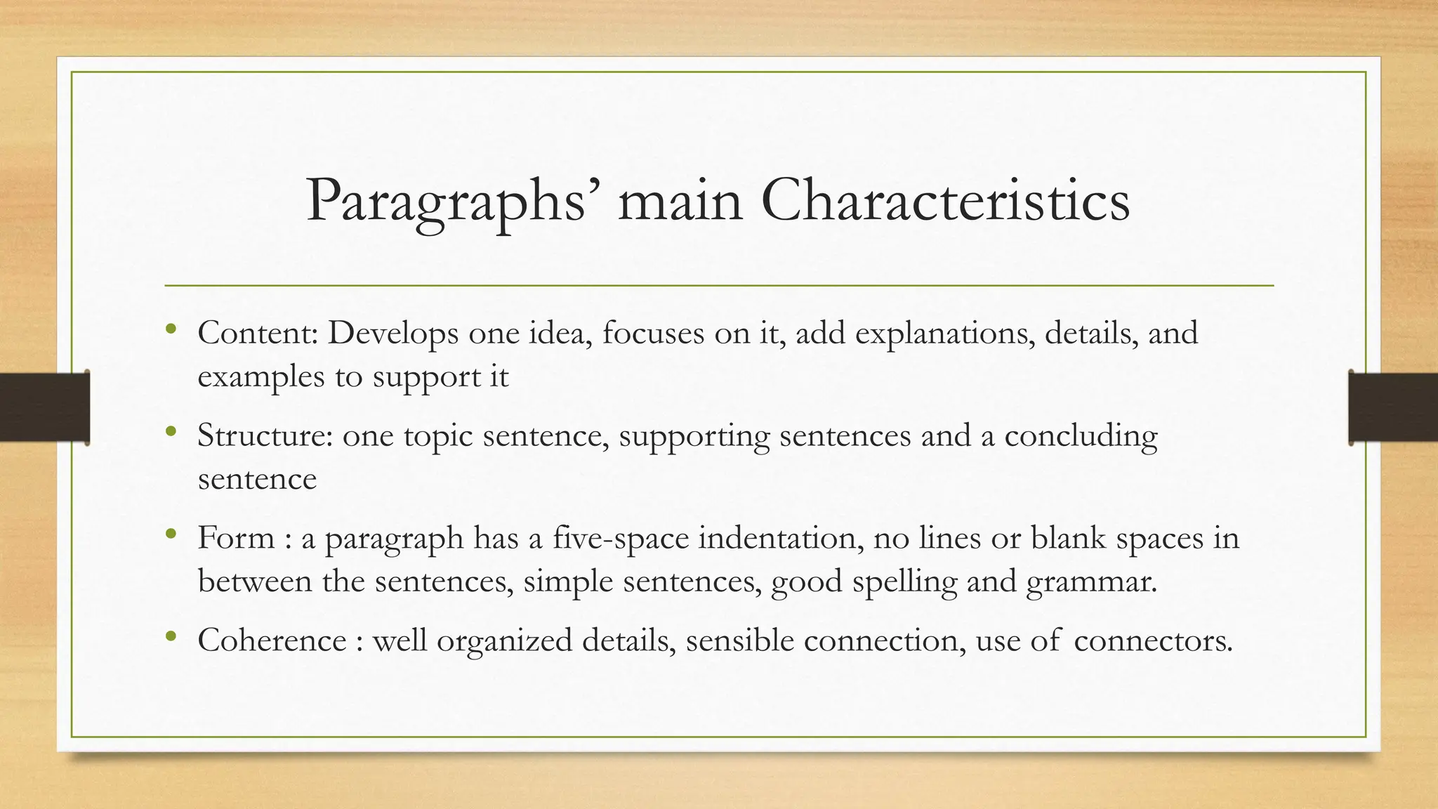 Fundamental things of paragraph in english | PPT