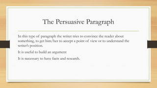 Fundamental things of paragraph in english | PPT