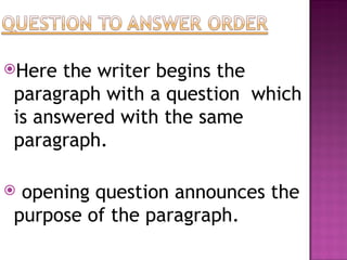 Paragraph Development- Techniques and styles | PPT