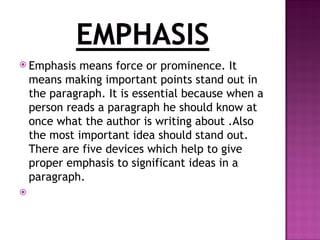 Paragraph Development- Techniques and styles | PPT