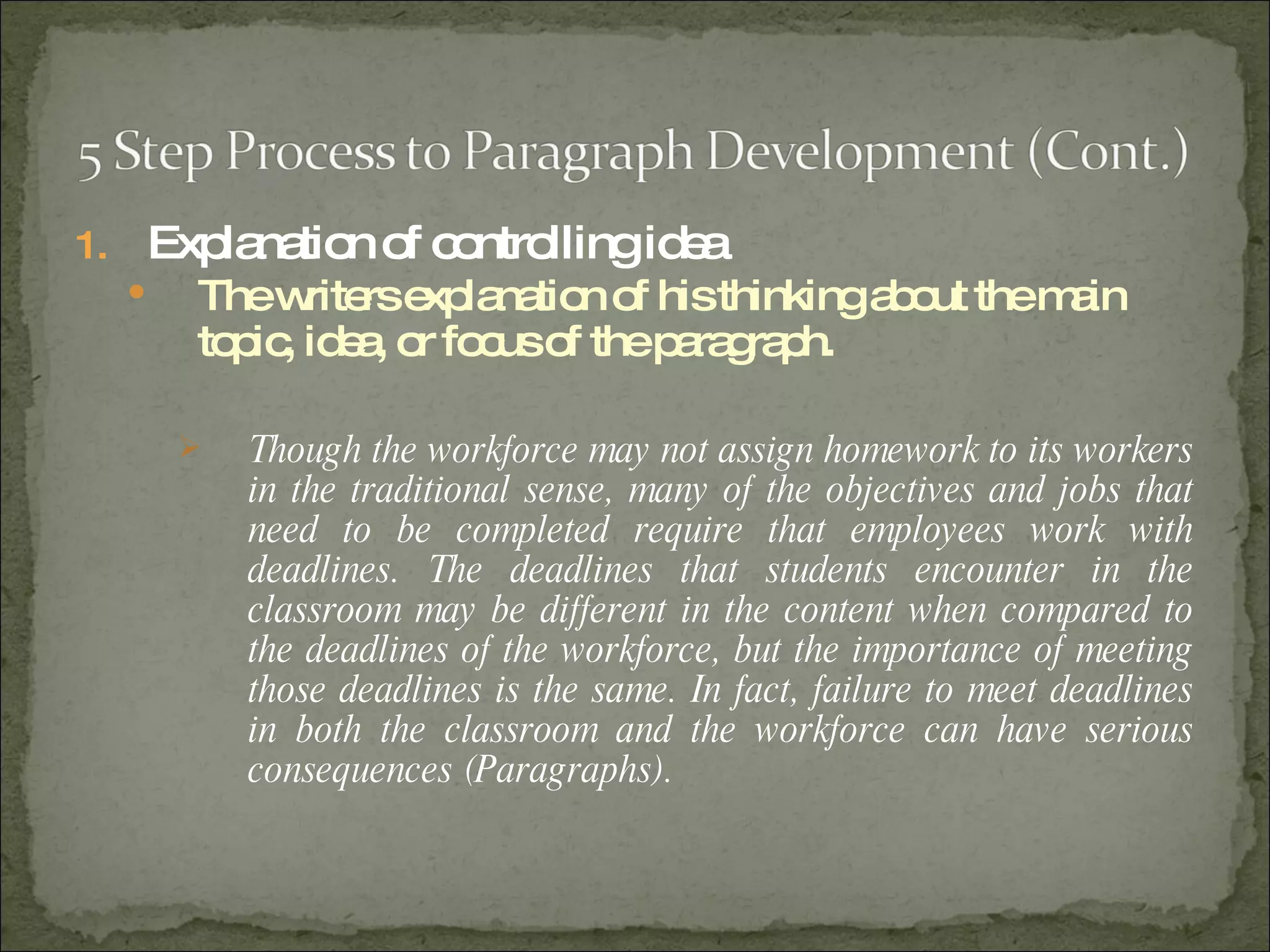 Paragraph Development | PPT