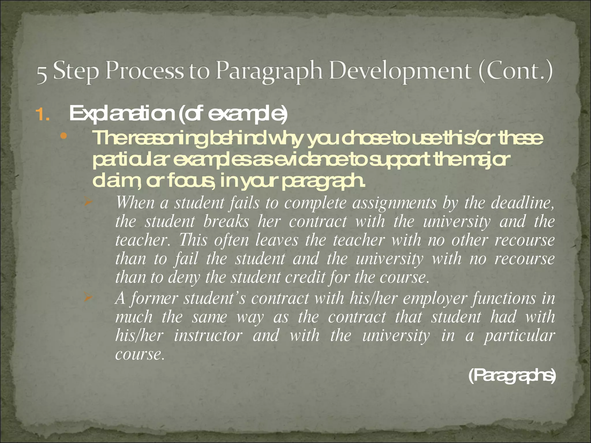 Paragraph Development | PPT