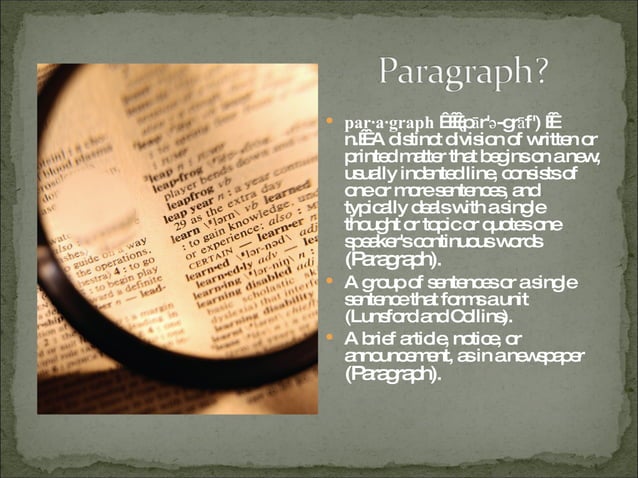 Paragraph Development | PPT