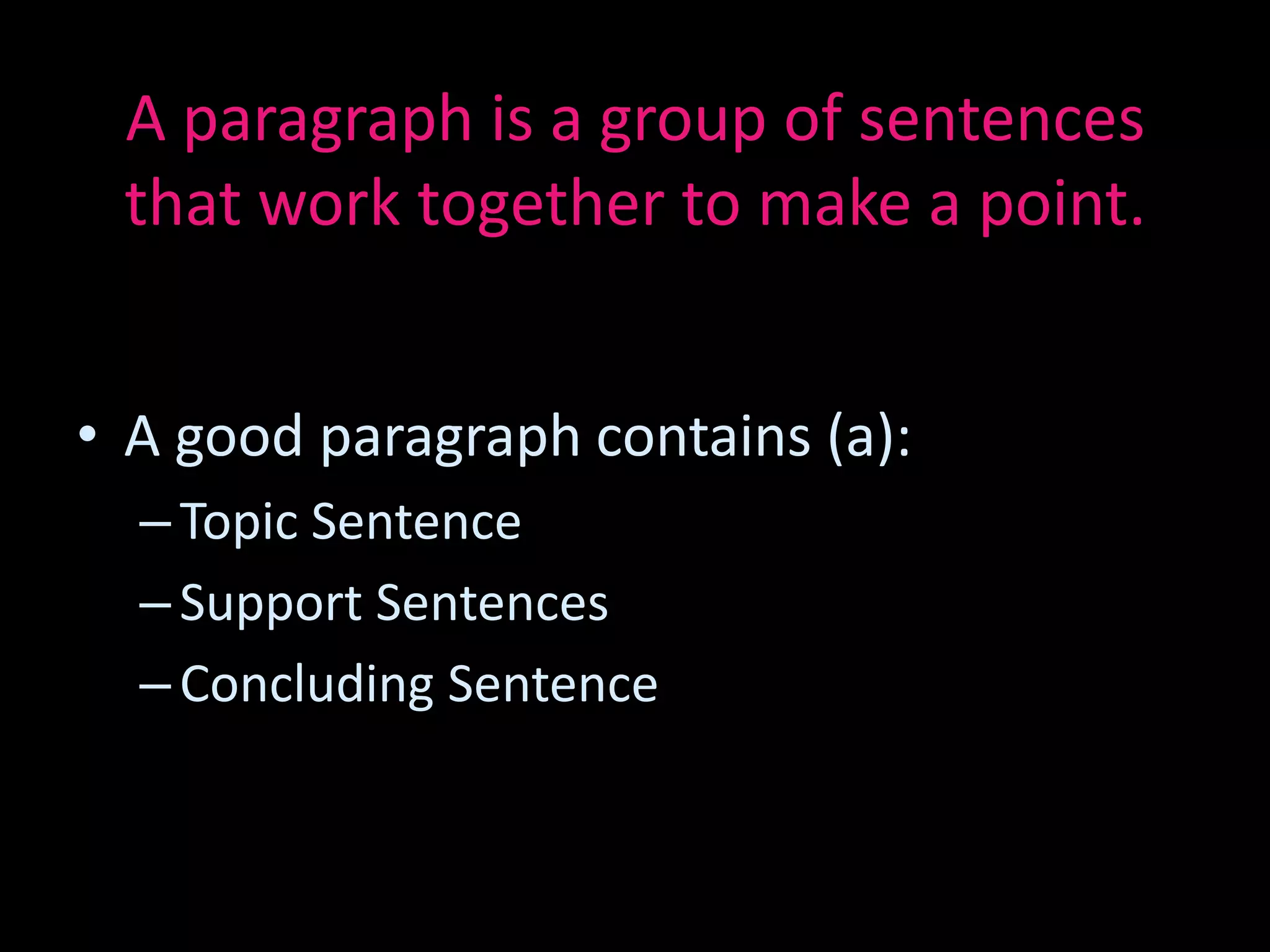 Paragraph and essay structure | PPTX