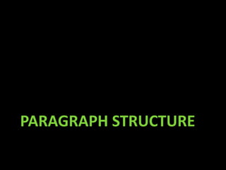 Paragraph and essay structure | PPTX