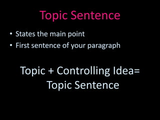 Paragraph and essay structure | PPTX