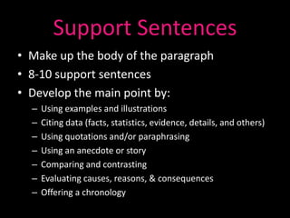Paragraph and essay structure | PPTX