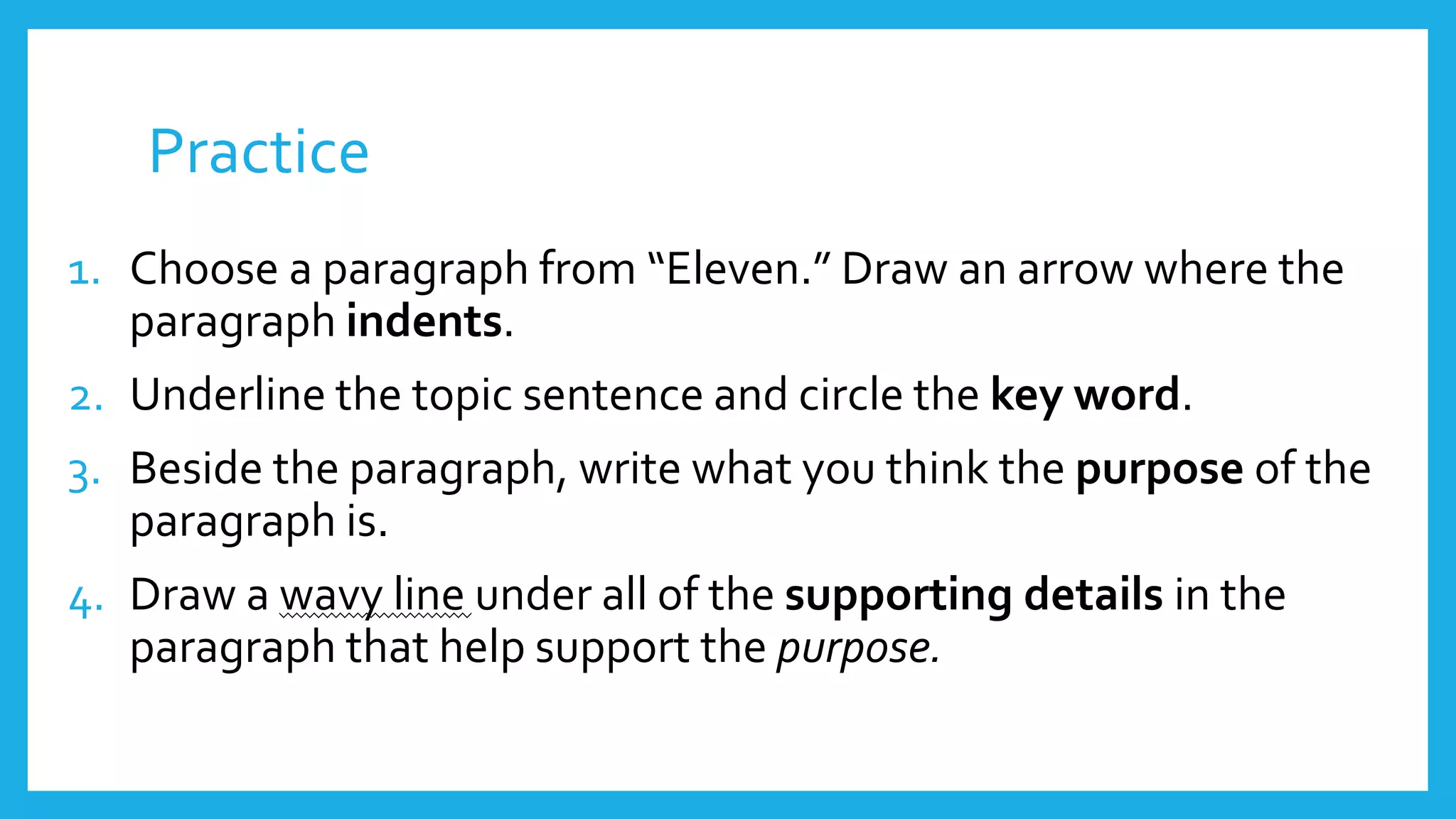 Paragraph Basics | PPT