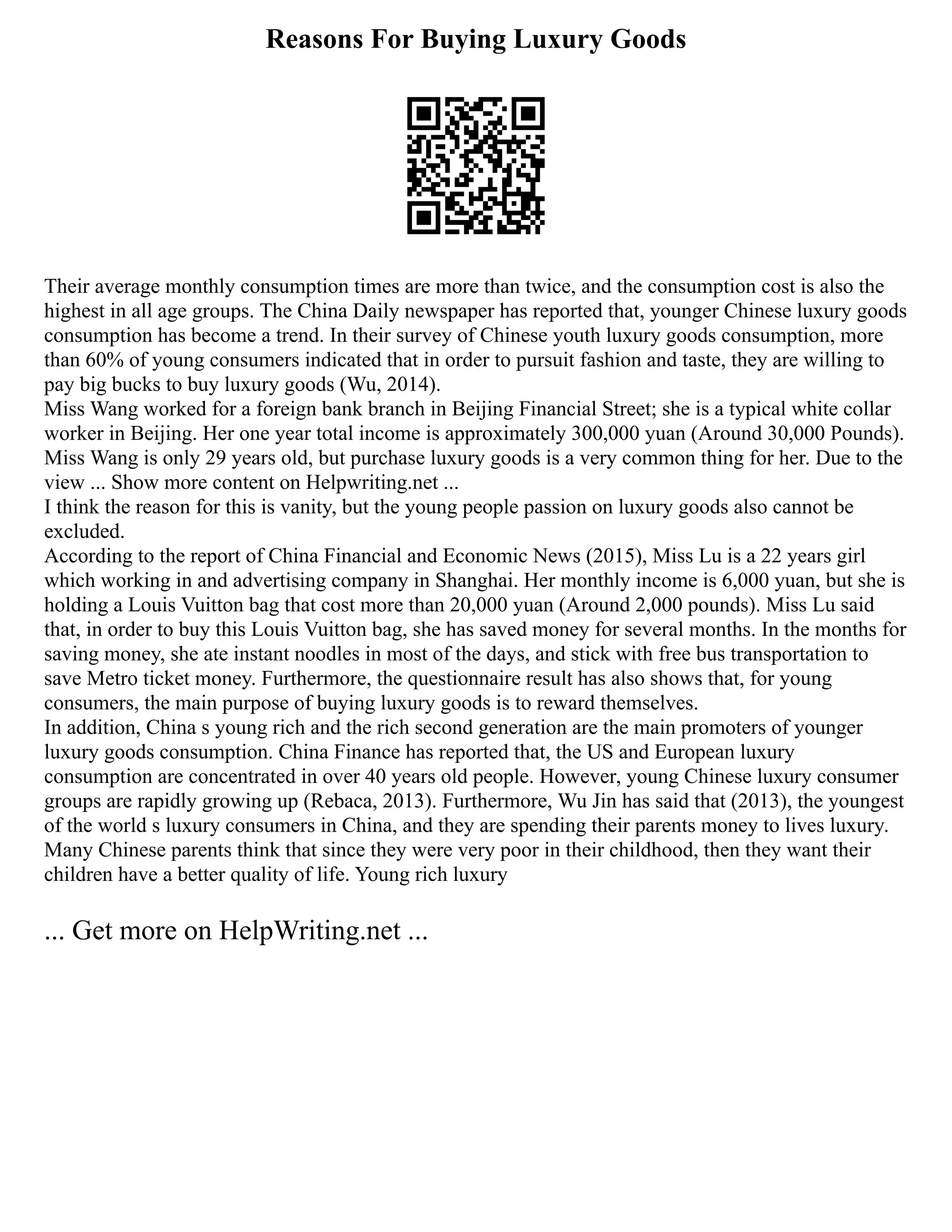 Paragraph Describing A Person Examples. Example | PDF