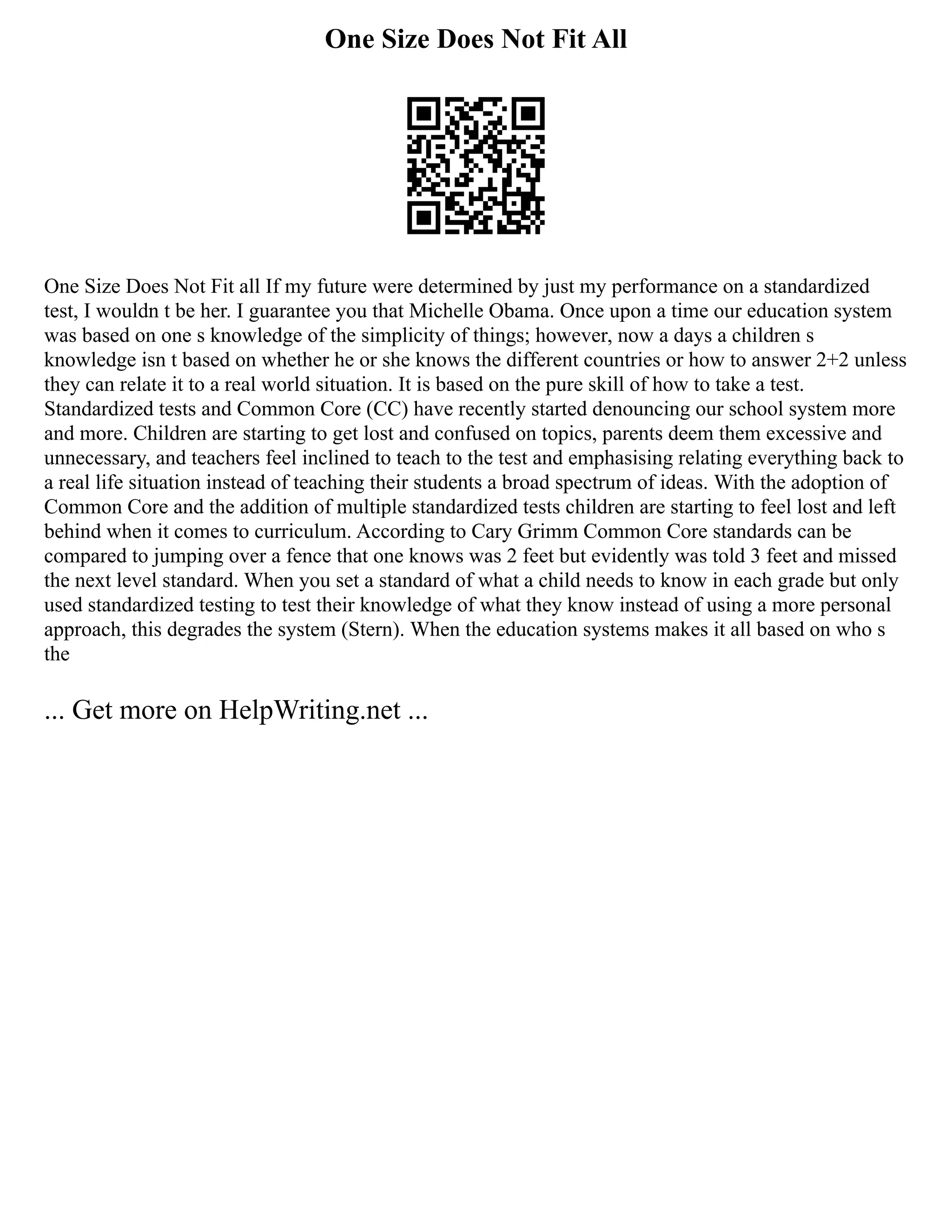 Paragraph Describing A Person Examples. Example | PDF