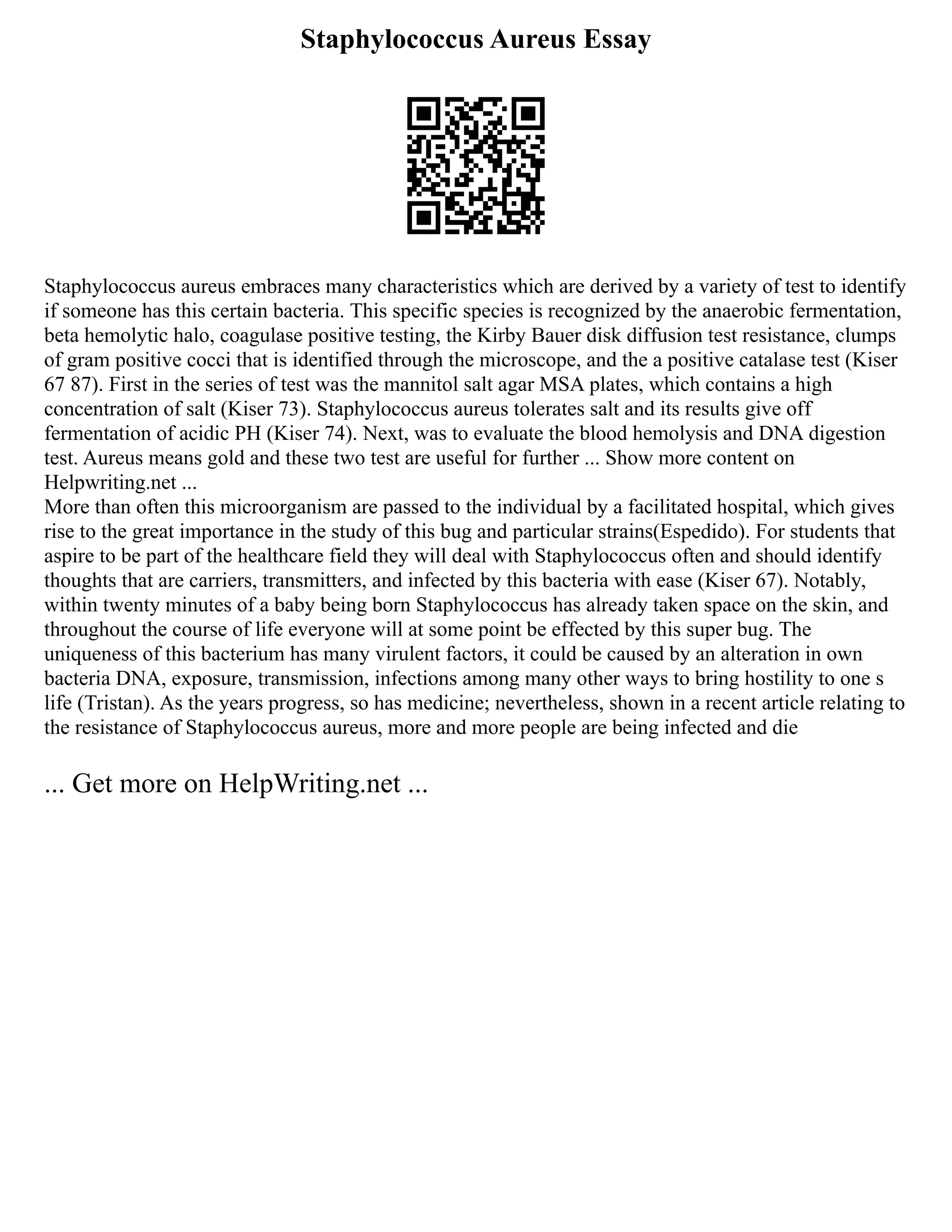 Paragraph Describing A Person Examples. Example | PDF