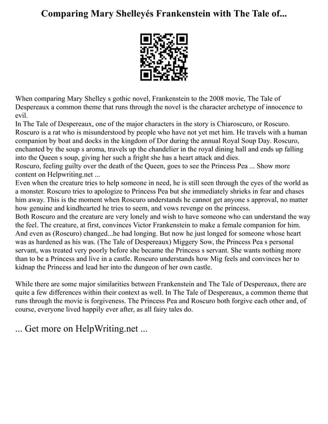 Paragraph Describing A Person Examples. Example | PDF