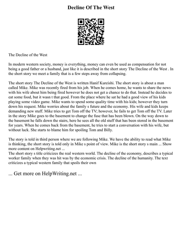 Paragraph Describing A Person Examples. Example | PDF