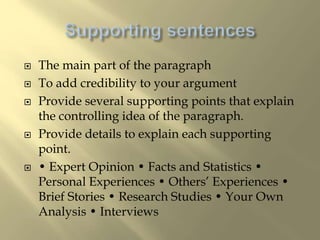 Paragraph Development.pptx By miss noor ul huda | PPTX | Gardening ...