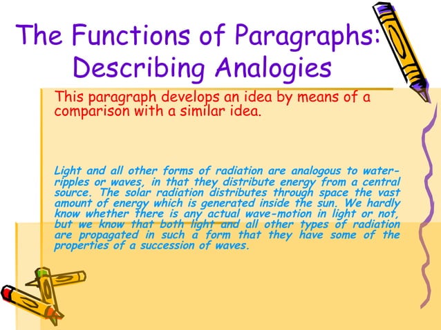 Patterns of Paragraph Planning and Development | PPT