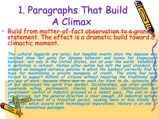 Patterns of Paragraph Planning and Development | PPT