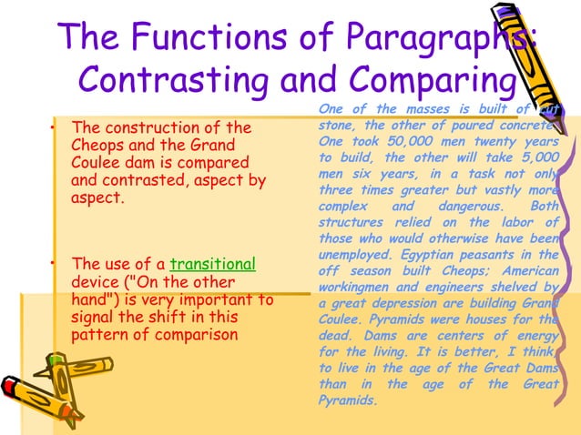 Patterns of Paragraph Planning and Development | PPT