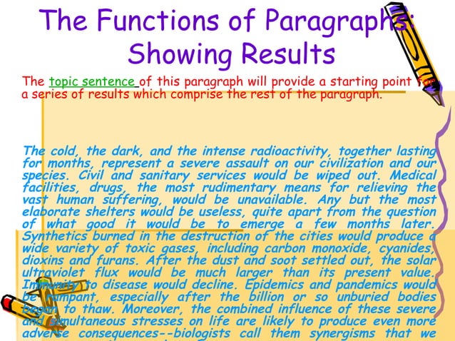 Patterns of Paragraph Planning and Development | PPT
