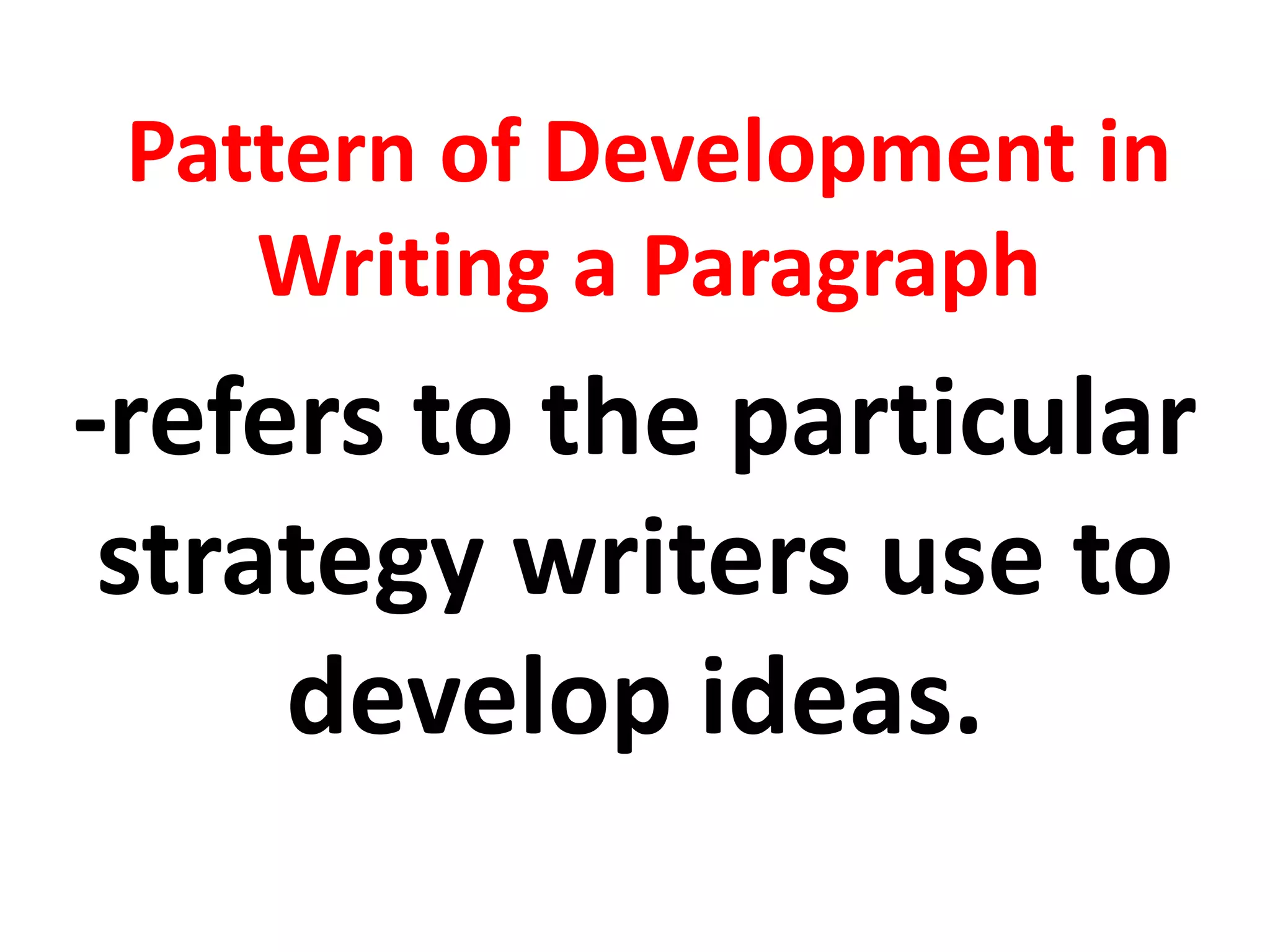 Paragraph development -Narration | PPTX