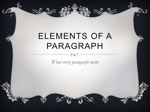 Paragraph elements | PPTX