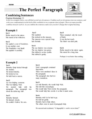 Paragraph exercises | DOC
