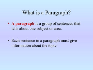 Paragraph first stage 2nd l | PPT