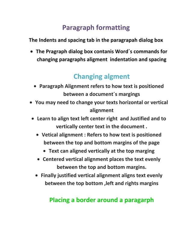 Paragraph formatting raquel zubieta rubio | PDF
