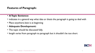 Paragraph MIA RCN for BSN 2 semester T.pptx