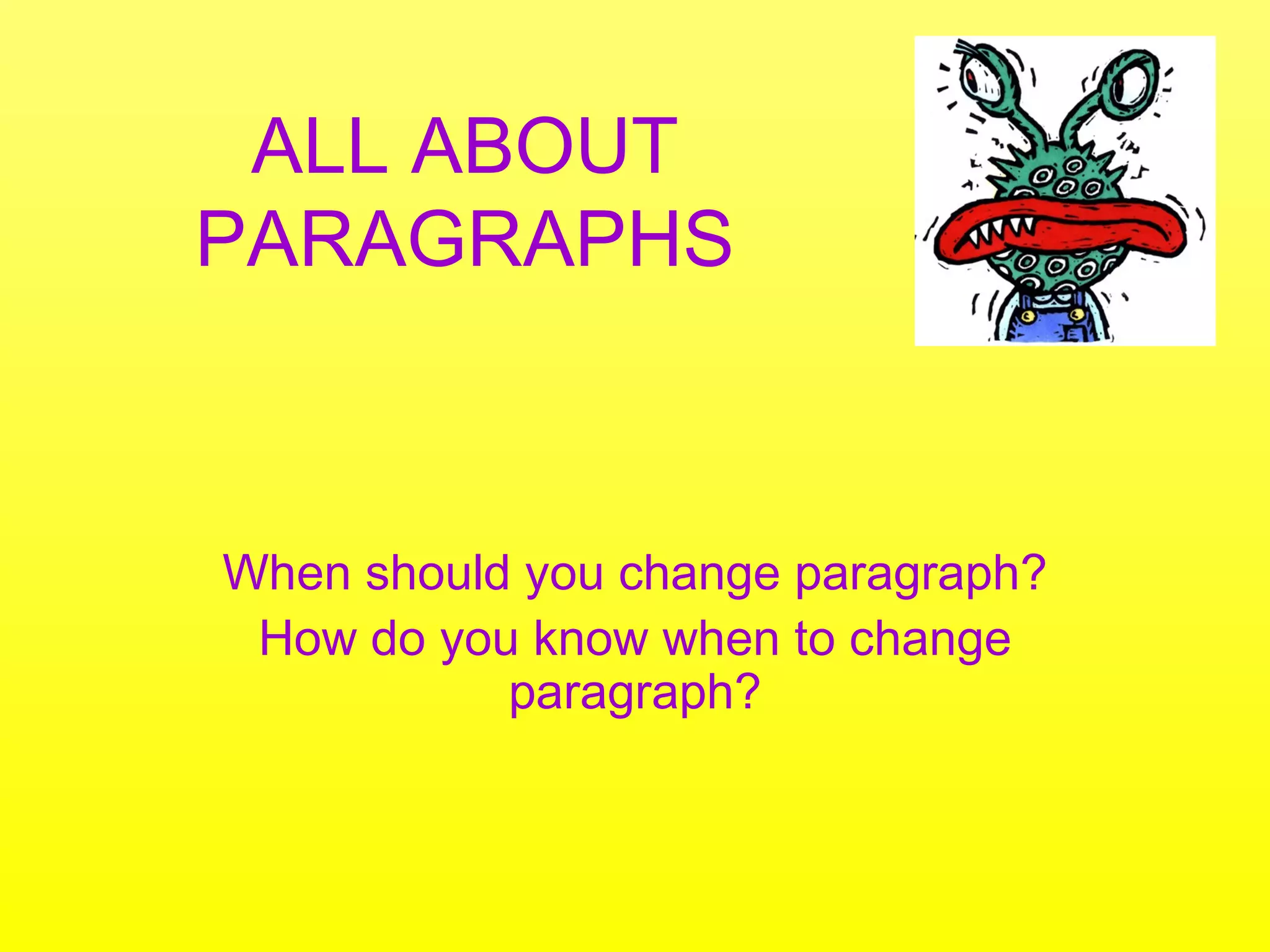 Paragraphs | PPT